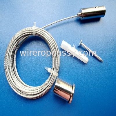 Indoor LED Suspended Lighting Fixtures with Cross Cable Gripper and Screws