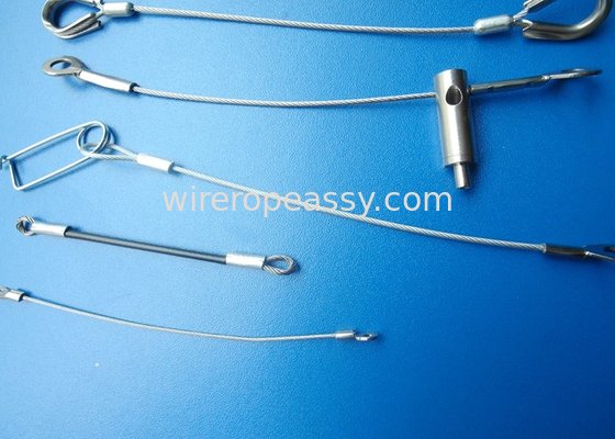 Industrial Wire Rope Assembly Eye / Ball / Loops / Threads Studs Fittings