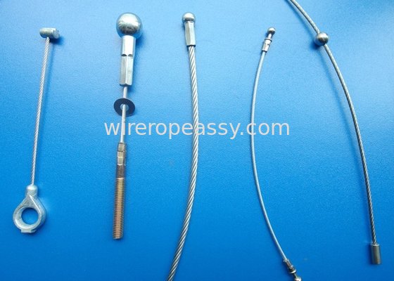 Industrial Wire Rope Assembly Eye / Ball / Loops / Threads Studs Fittings