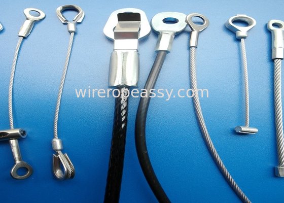 Industrial Wire Rope Assembly Eye / Ball / Loops / Threads Studs Fittings