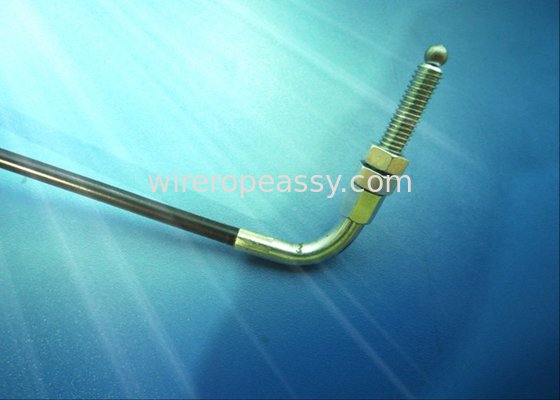 Galvanized Front Motorcycle Brake Cable With Bended Terminal Fittings
