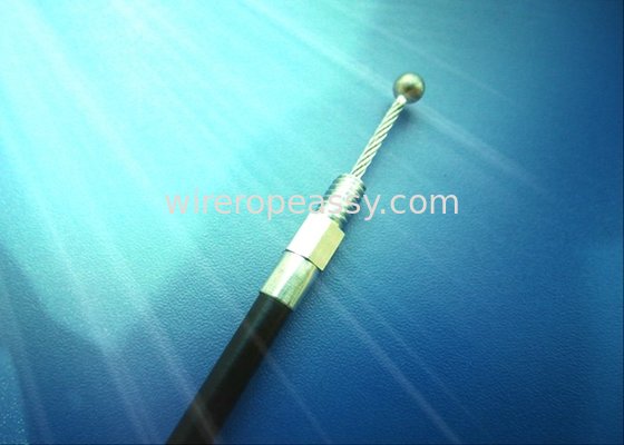 Galvanized Front Motorcycle Brake Cable With Bended Terminal Fittings