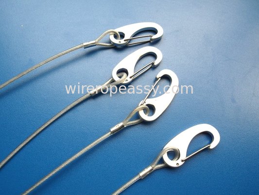 7 * 7 Construction Wire Rope Assembly Hanging Egg Hooks For Lighting