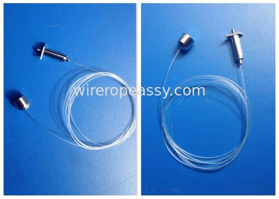 Nylon Rope Suspended Cable Pendant Lamp Kit With Ceiling Attachment Grippers