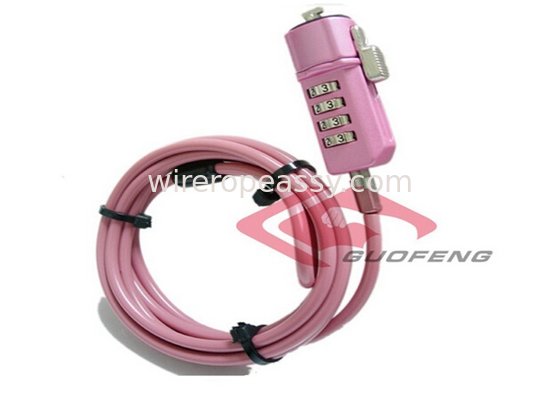Coil Cable Digital Lock GYM Locker Code Lock High Tension For Laptop