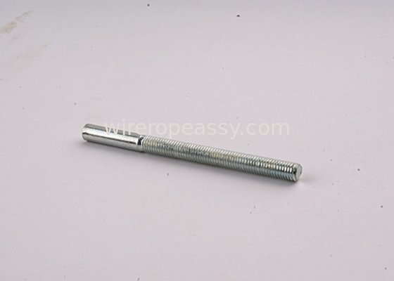 Die Cast M6 Galvanized Swaged Thread Rods Suited For 1.2mm / 1.8mm Cable