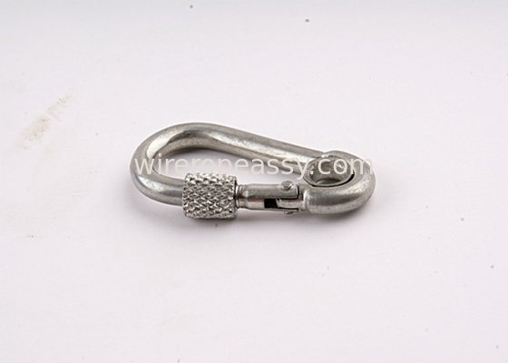 Tool Galvanized Plated Snap Hook Terminal Fittings With Ring Screw