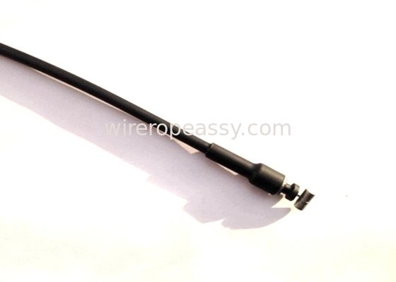 Black POM Injection Fittings Road Bike Brake Cable Black PE Housing
