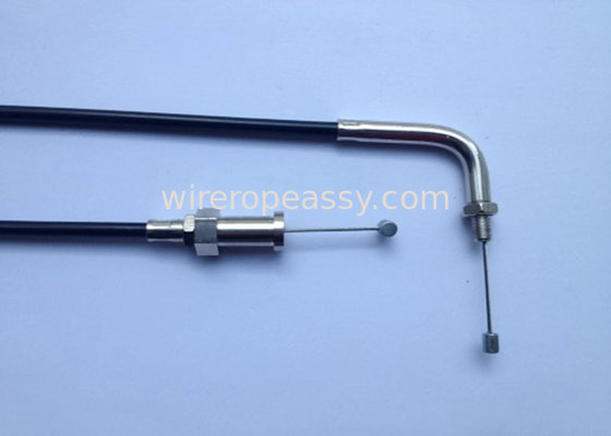 Stainless 304 Push Pull Control Motorcycle Brake Cable With Zinc Alloy Fitttings