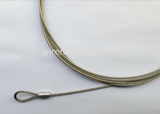 3.2mm Galvanized Wire Rope Assembly With Nylon Ball Swivel Hook