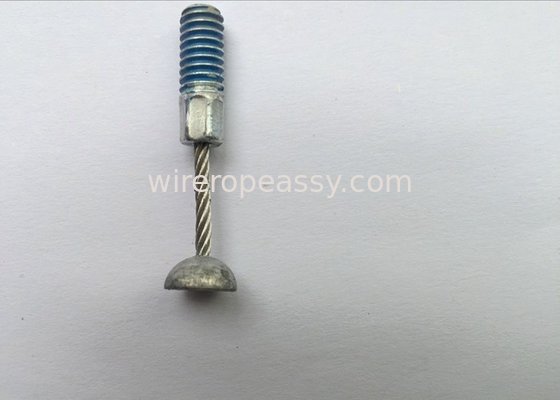 9.0mm Zinc Semi - Ball Nipple 2.0mm Galvanized Cable Steel Cable Accessories