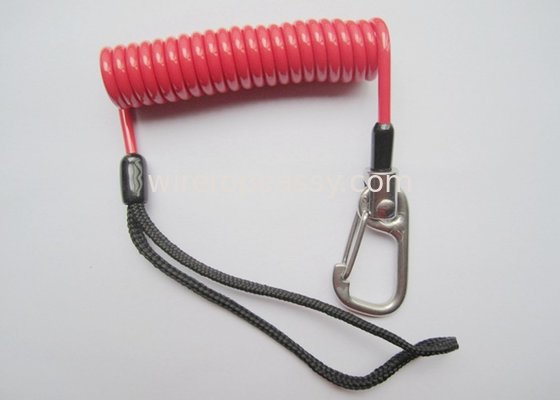 Red Retractable Safety Lanyard Leash  Retractable Tool Lanyard
