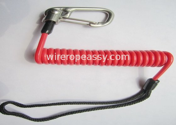 Red Retractable Safety Lanyard Leash  Retractable Tool Lanyard