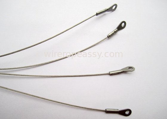 5.0mm Hole Diameter Steel Cable Assembly Stainless Swaged Terminal