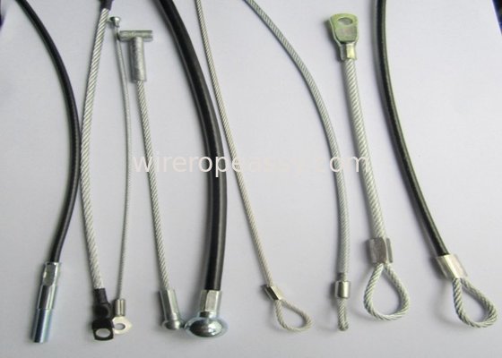 1.5mm 2.0mm Coated Steel Cable Accessories Ball Eye terminals Loops Ends