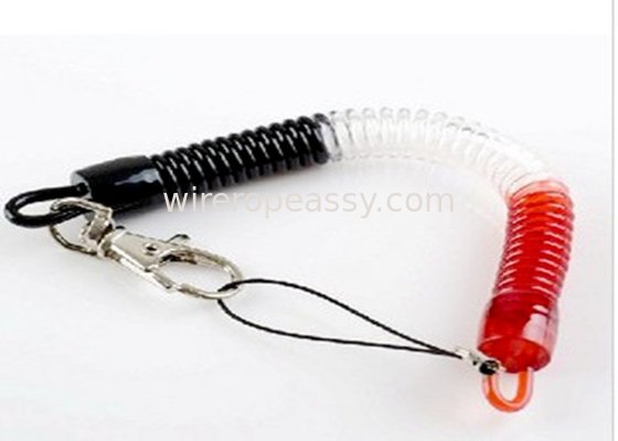 Galvanized Bulldog Coiled Retractable Safety Lanyard Kevlar Cut Resistant Security Pistol