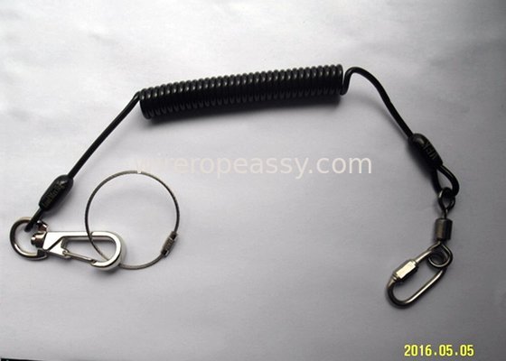 3.0mm Safety Tool Lanyards Retractable Tool Lanyard 600-1500mm