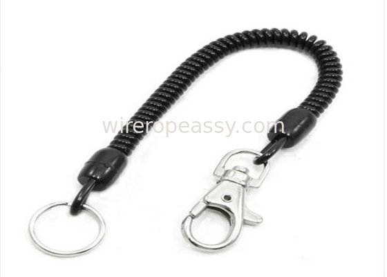 TPU Bungee Cord Fishing Safety Tool Lanyards POM Swivel Hooks