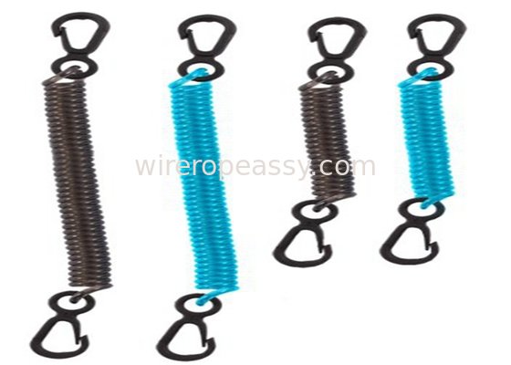 TPU Bungee Cord Fishing Safety Tool Lanyards POM Swivel Hooks