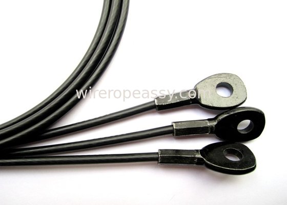 4.8mm Galvanized Wire Rope Assembly with Black Eye Terminals