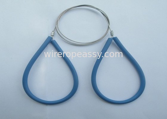 1.0 mm Stainless Steel Cable Assembly Saw With Black Soft PVC Handle Tubes