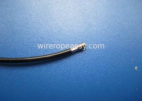 2.0mm Black PU coated Stainless Cable Tags with Stainless Buckles