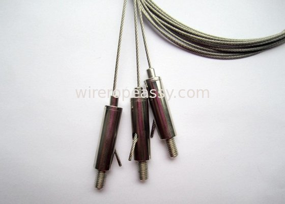 1.5mm Stainless Suspension System with Screw Cable Gripper and Ceiling Clips