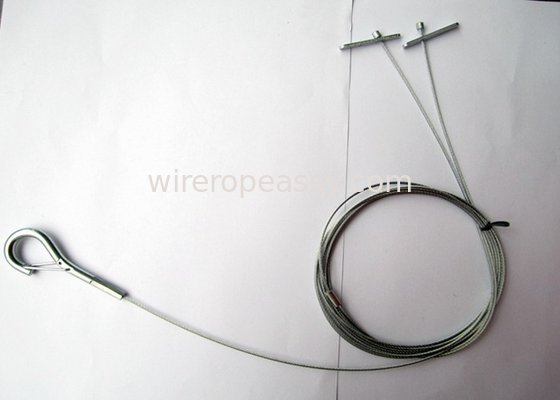 1.2mm Panel Lights Cable Hanging Kits with Glavnaized Metal Washer