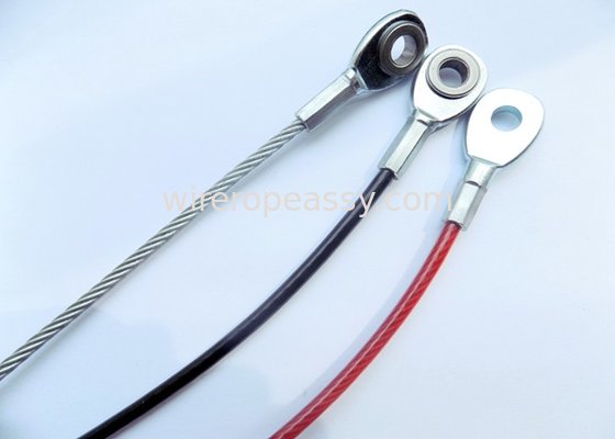 4.0mm Galvanized Wire Rope With Carabiner And Eyelet Terminal