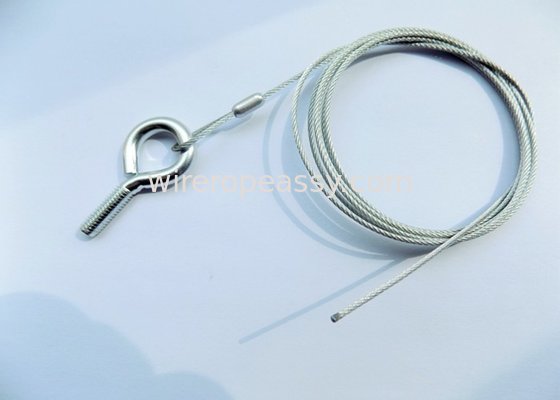 1.5mm Galvanized Cable For Industrial Use with Eye Bolts And Loops