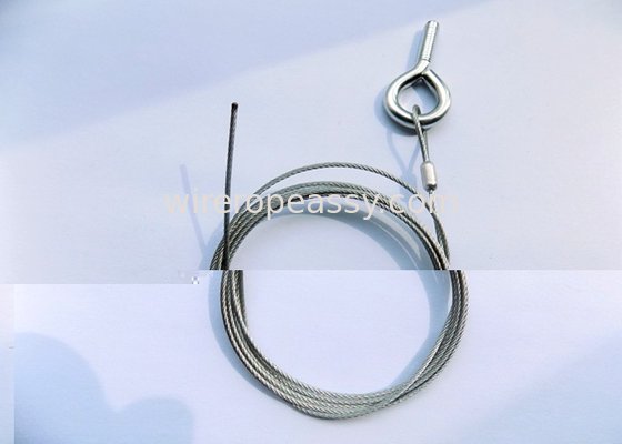 1.5mm Galvanized Cable For Industrial Use with Eye Bolts And Loops