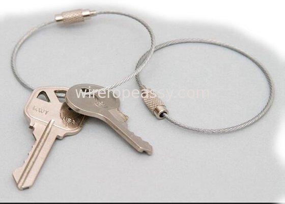 2.0mm Coating Stainless 304 Wire Rope Tag For ID Holders And ID Cards