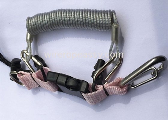 5.0mm Anti - Rust Diving Safety Tool Lanyards with Buckels and Swivel Fittings