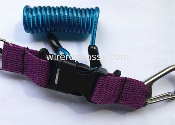 5.0mm Anti - Rust Diving Safety Tool Lanyards with Buckels and Swivel Fittings