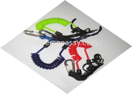 5.0mm Anti - Rust Diving Safety Tool Lanyards with Buckels and Swivel Fittings