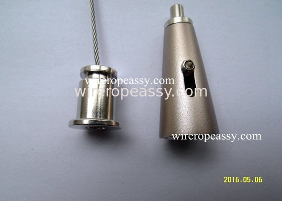 Steel Aircraft Cable Gripper Lamp Hanging Kit With 1/16" Cable For Hanging Lights