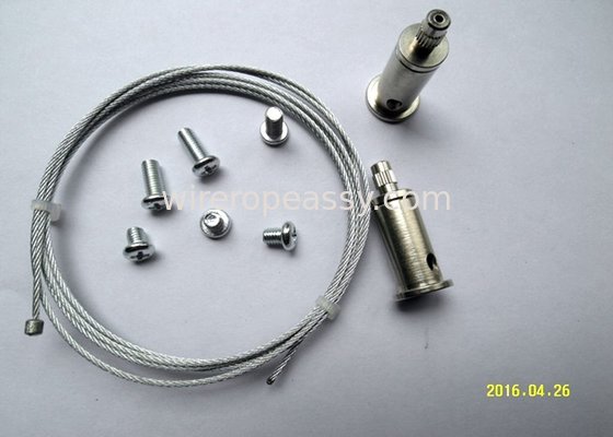 1.2 mm / 1.5 mm Ceiling LED Lighting Fixtures Cable Set Light Cord Kit With Ceiling Gripper