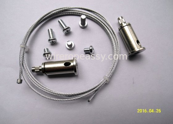 1.2 mm / 1.5 mm Ceiling LED Lighting Fixtures Cable Set Light Cord Kit With Ceiling Gripper