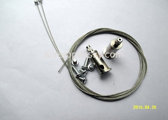 1.0 mm Stainless Suspension Cable Hanging Lamp Kit With Ceiling Type Gripper