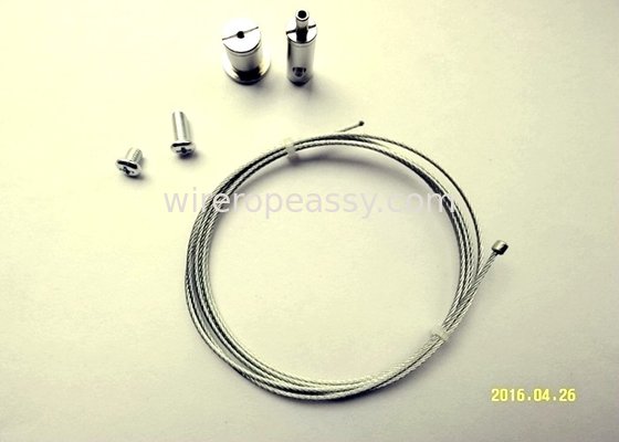 Galvanized Steel Pendant Lighting Kits / Lamp Hanging Kit Ceiling Suspension Cable System