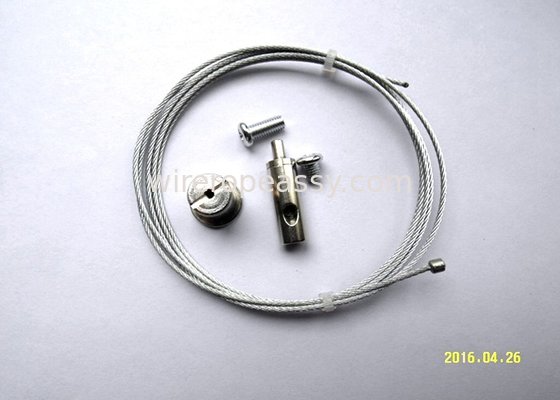Galvanized Steel Pendant Lighting Kits / Lamp Hanging Kit Ceiling Suspension Cable System