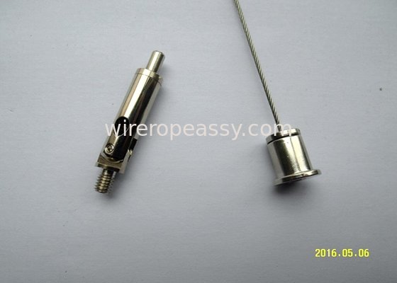 Stainless Steel Cable Hangers Lamp Hanging Kit with ISO Metric Side Exit Thread Bottom