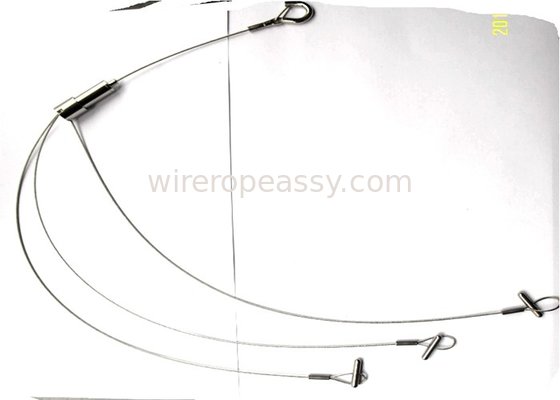 Adjustable Locking Blosters Steel Cable Assembly For Flowerpot Hanging / Lights Hanging
