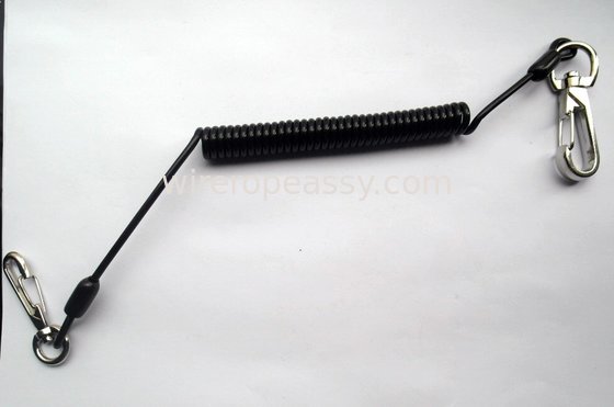 Safety Harness Lanyards / Retractable Lanyard Heavy Duty With Stainless Locking Hooks