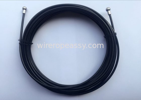 Shrank Ball Terminal Steel Wire Rope Assembly With PVC Coated , 2.4 mm Diameter