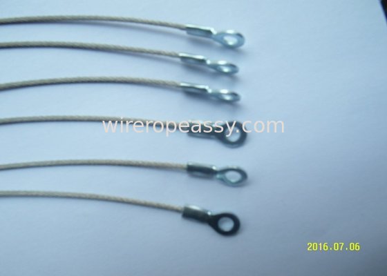 150 Mm Length Industrial Galvanized Wire Rope Assembly With Zinc Nipple / Terminal