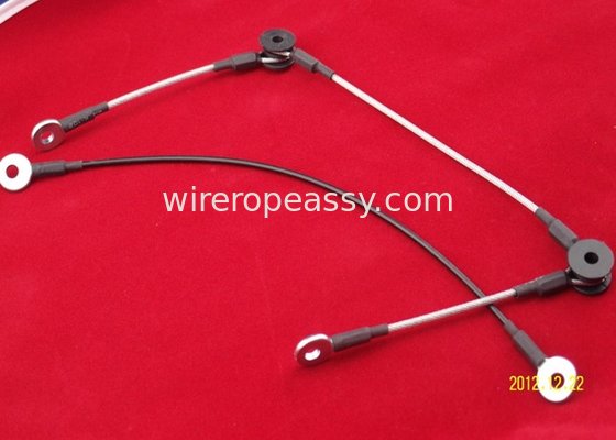 3.2mm Galvanized Coated Massage Table Wire Rope Assemblies With PA Bush