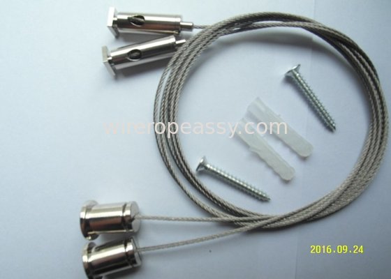 1.5mm Adjustable Cable Hanging Light Kits For LED Lights / Panel Lights