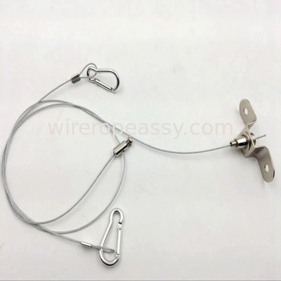 Galvanized Steel / Stainless Steel Lamp Hanging Kit With Copper Plated Nickel Adjuster