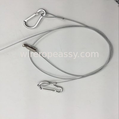 Galvanized Steel / Stainless Steel Lamp Hanging Kit With Copper Plated Nickel Adjuster